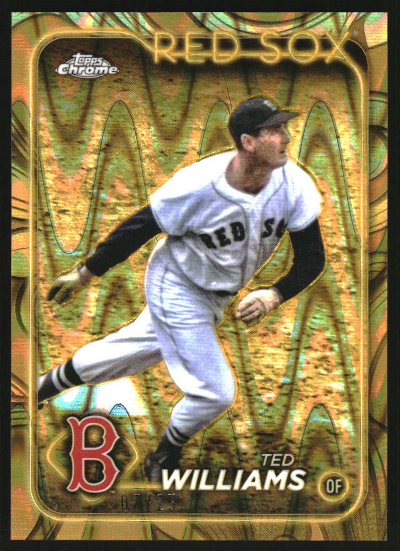 2024 Topps Chrome Gilded Collection Gold RayWave Refractors Ted ...