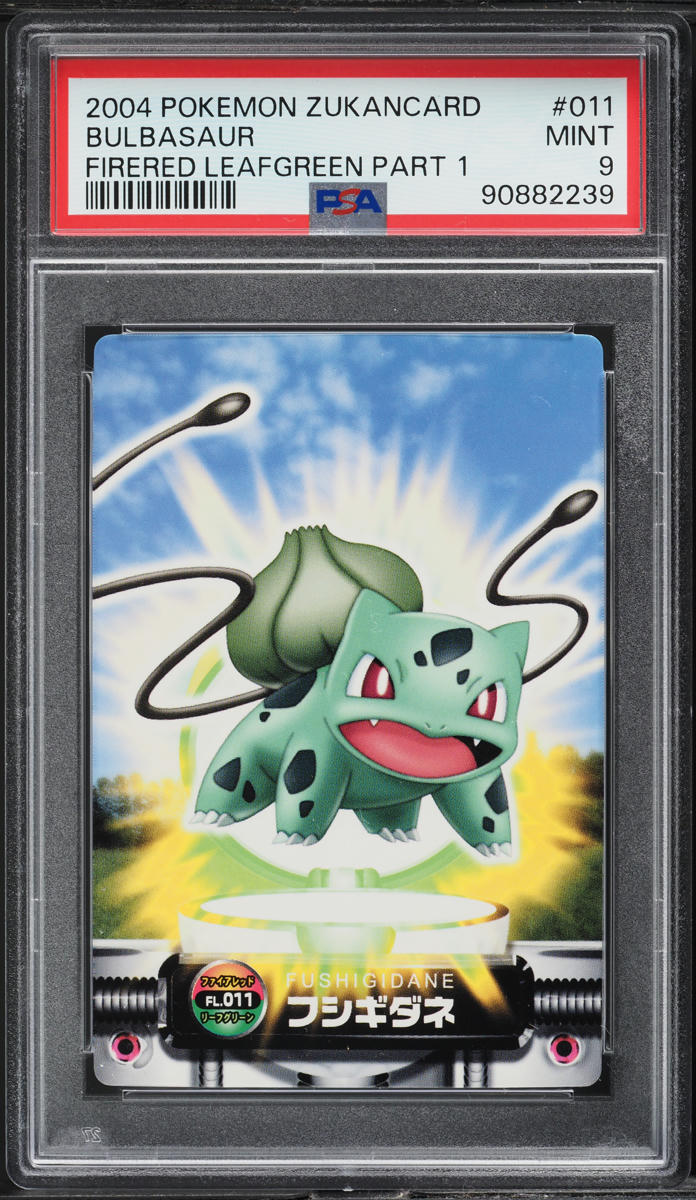 2004 Pokemon Japanese Zukan FireRed LeafGreen Part 1 Bulbasaur #11 PSA ...