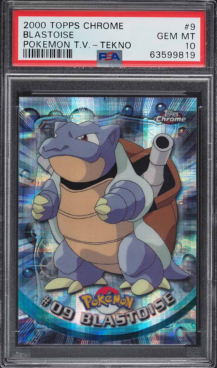2000 Topps Chrome Pokemon Series 1 Tekno Blastoise #9 PSA 10 GEM MINT ...