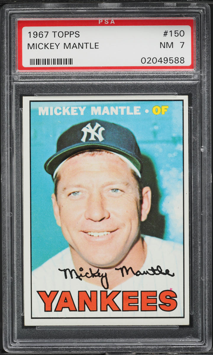 1967 Topps Mickey Mantle #150 PSA 7 NRMT on Fanatics Collect