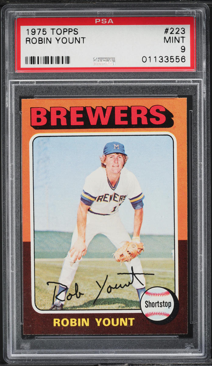 1975 Topps Robin Yount ROOKIE #223 PSA 9 MINT on Fanatics Collect