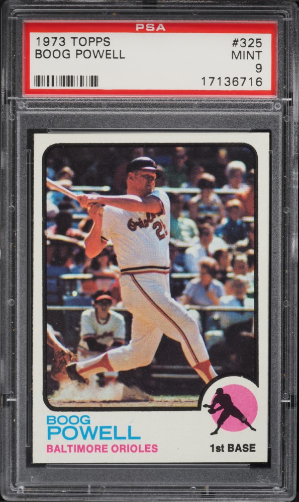 1973 Topps Boog Powell #325 PSA 9 MINT on Fanatics Collect