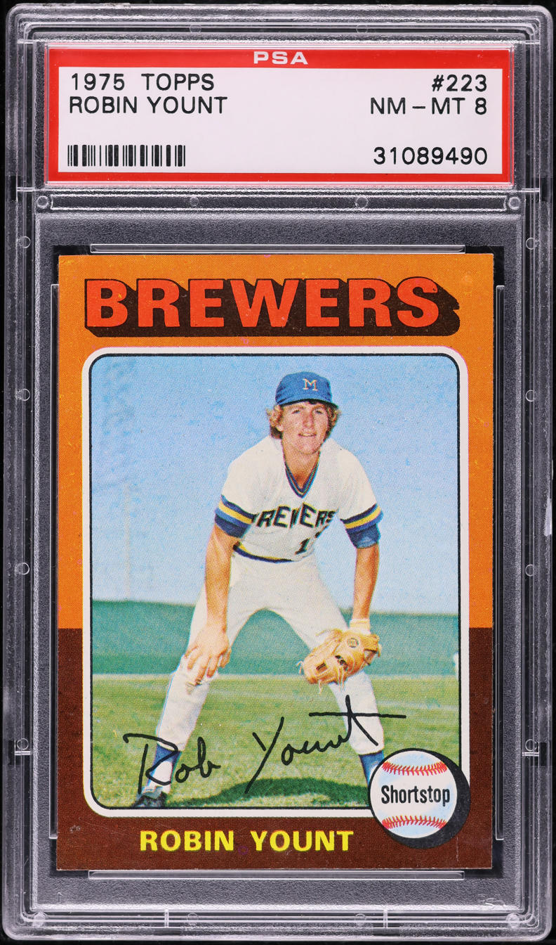 1975 Topps Robin Yount ROOKIE #223 PSA 8 NM-MT on Fanatics Collect