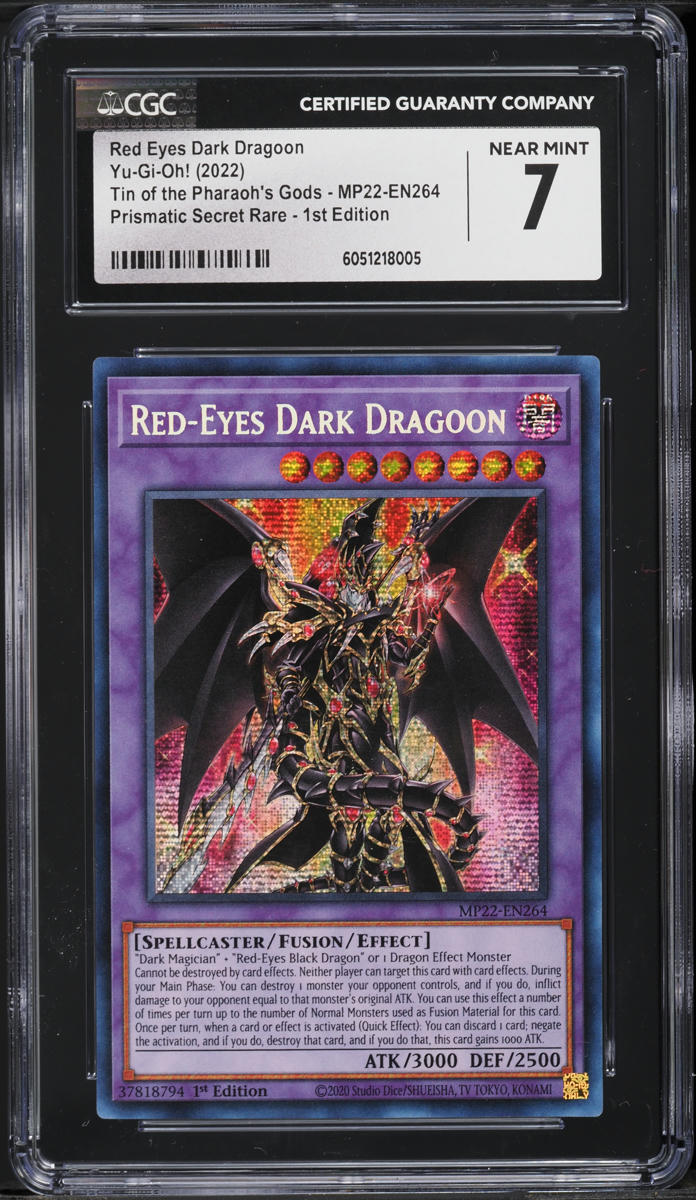 2022 Yu-Gi-Oh! TTPG 1st Edition Red Eyes Dark Dragoon #MP22-EN264 CGC 7 ...