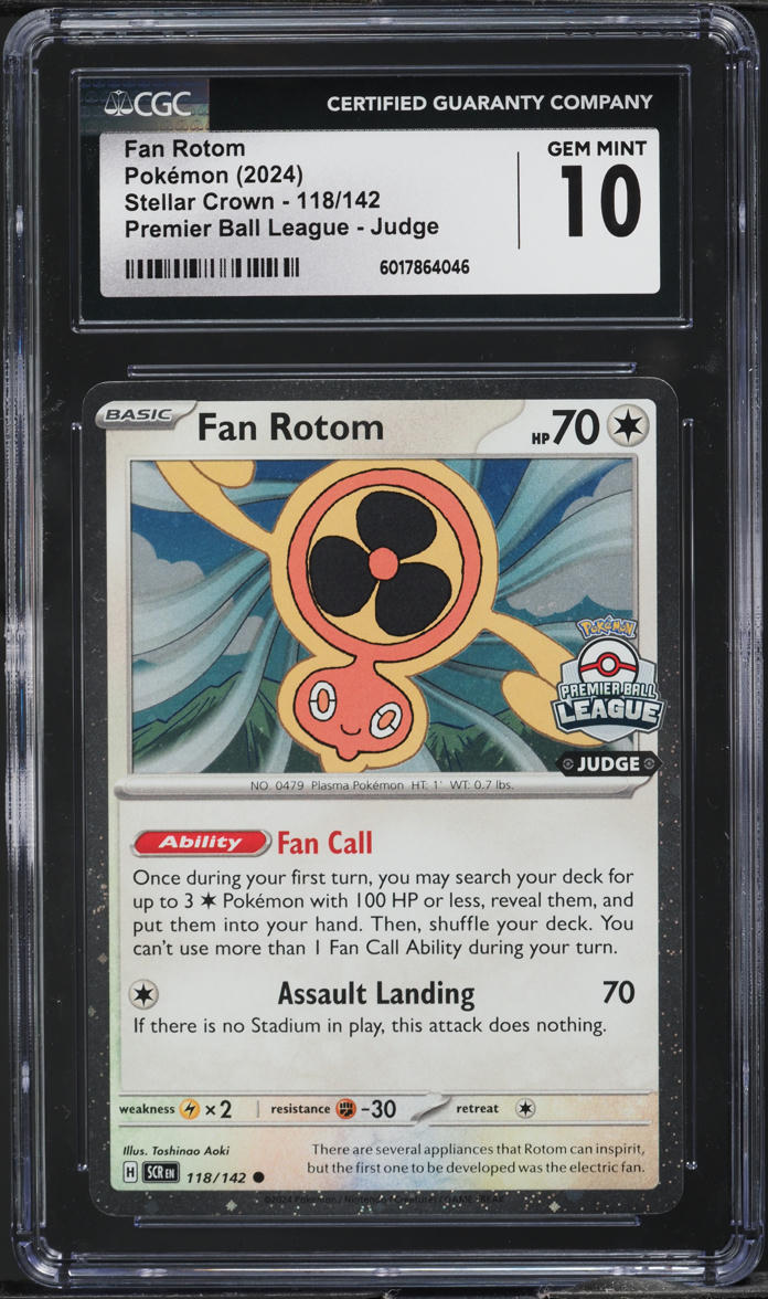2024 Pokemon SWSH Stellar Crown Premier Ball League Judge Fan Rotom ...
