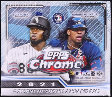 2021 Topps Chrome Sealed Jumbo Hobby Box on Fanatics Collect