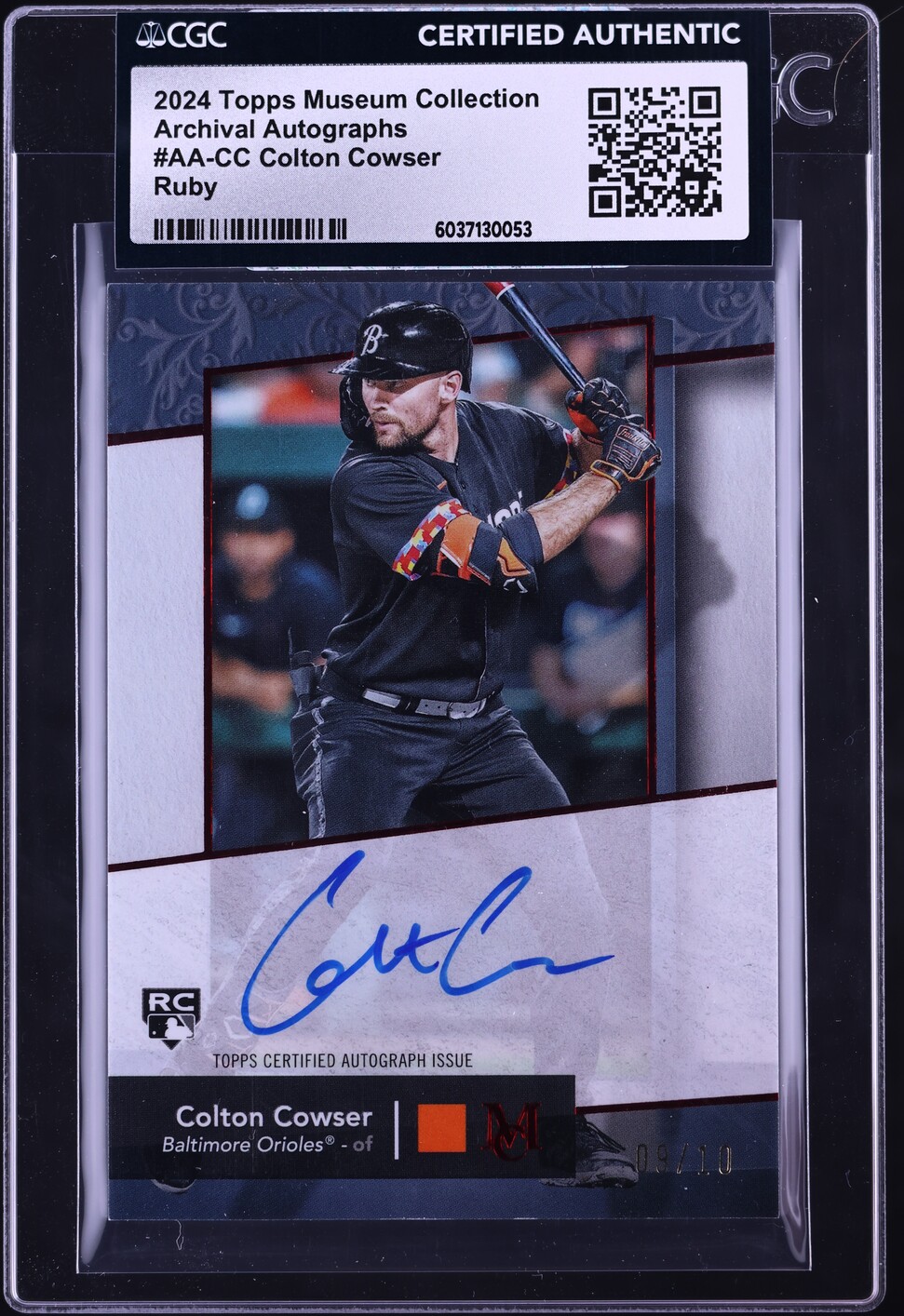 2024 Topps Museum Collection Archival Ruby Colton Cowser RC AUTO /10 ...