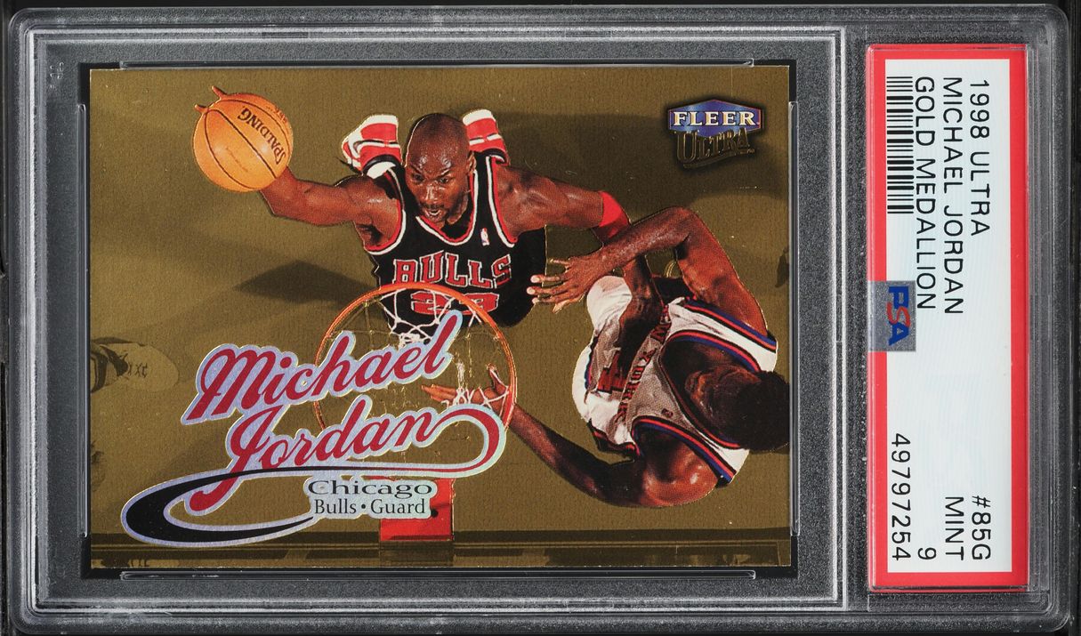 1998 Ultra Gold Medallion Michael Jordan #85G PSA 9 MINT on Fanatics ...