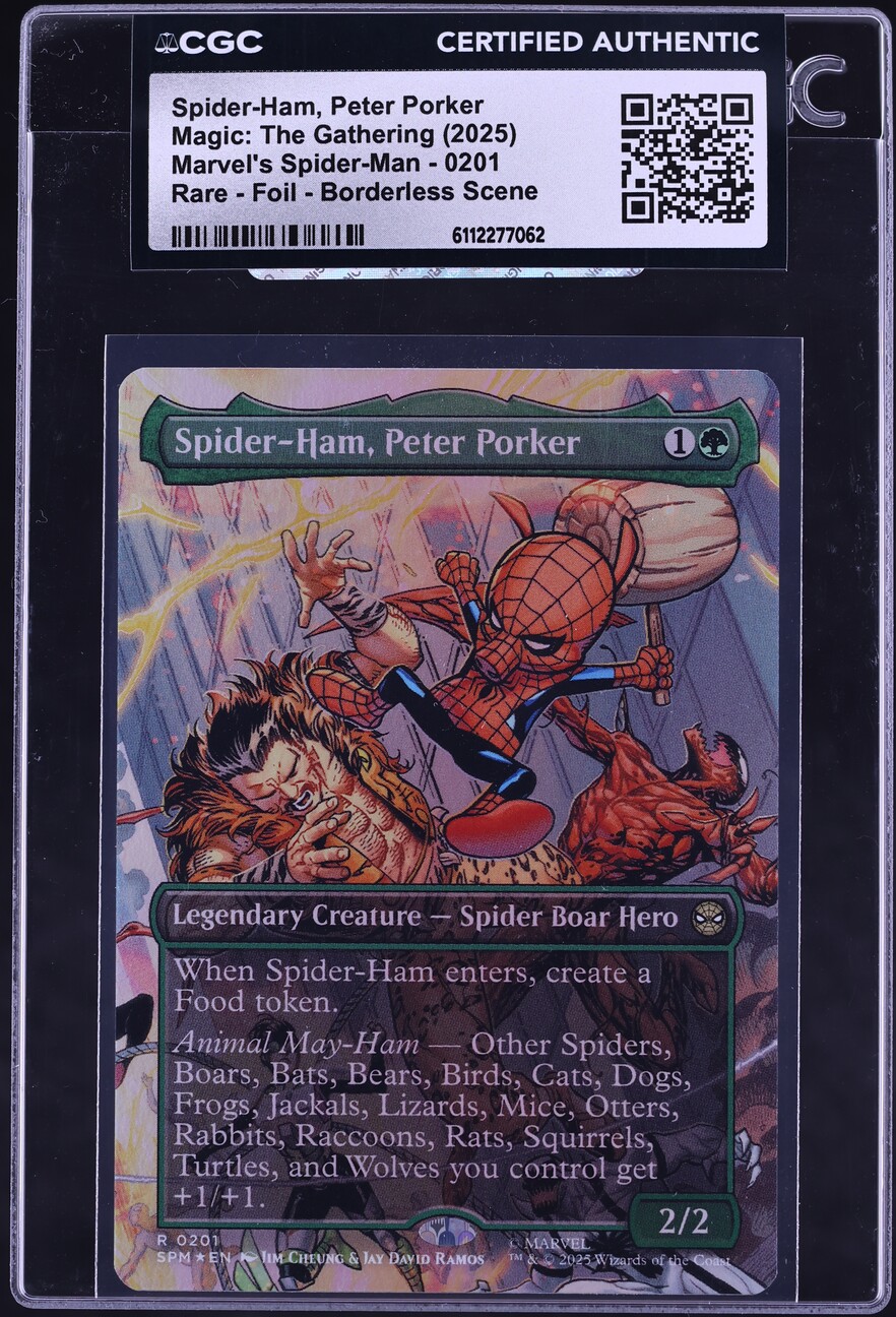 2025 MTG Marvel's Spider-Man Mythic Rare Foil Borderless Scene Spider ...