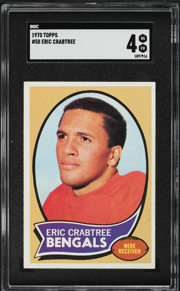 1970 Topps Football Eric Crabtree #58 SGC 4 VGEX on Fanatics Collect