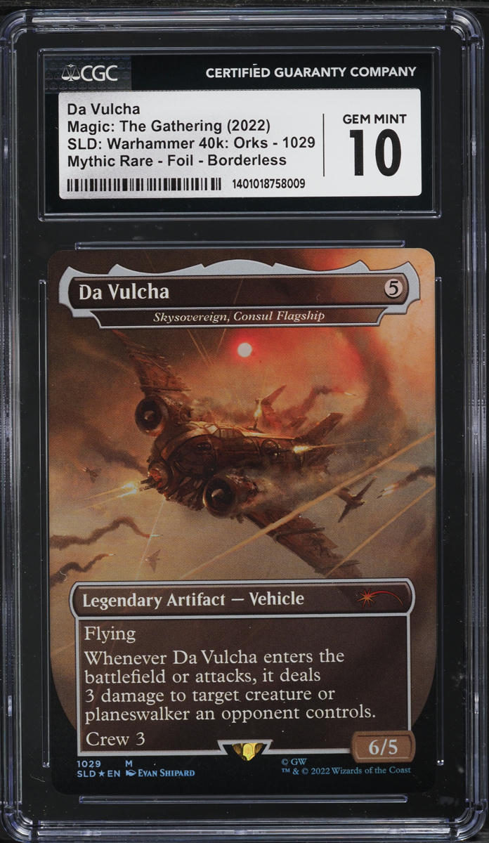 2022 Magic The Gathering Warhammer 40k Orks Foil Borderless Da Vulcha ...