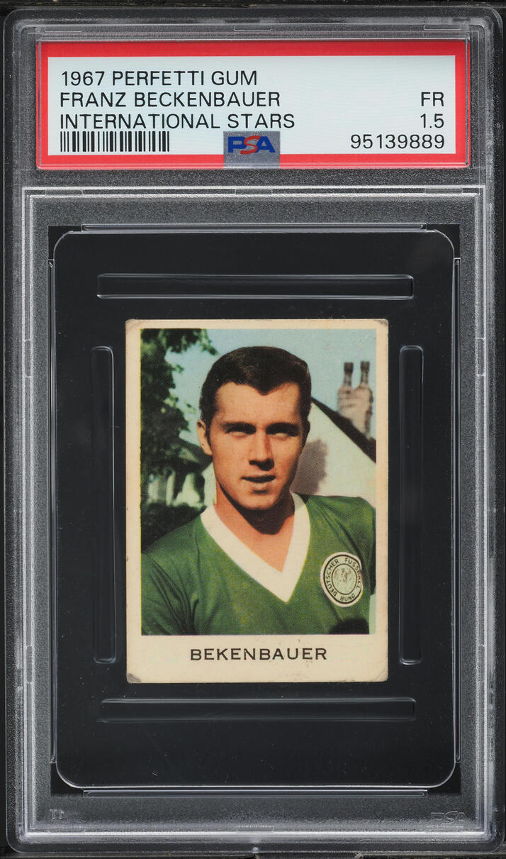 1967 Perfetti Gum International Stars Franz Beckenbauer PSA 1.5 FR on ...