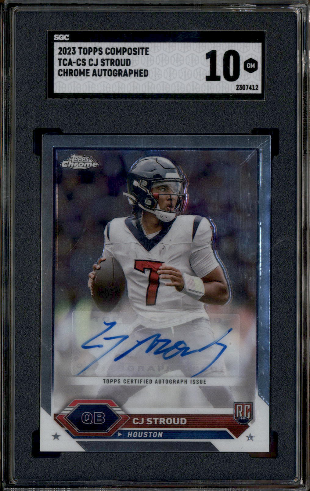 2023 Topps Composite Chrome Rookie Autograph CJ Stroud RC Auto SGC 10 ...