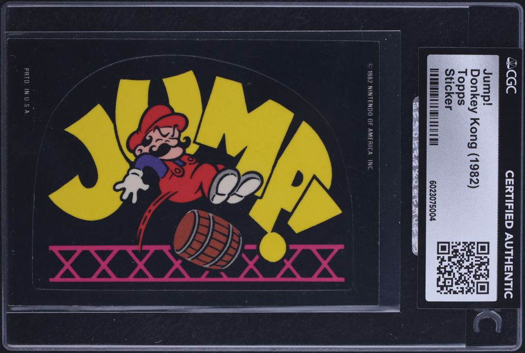 1982 Topps Donkey Kong Sticker Jump! CGC AUTH on Fanatics Collect