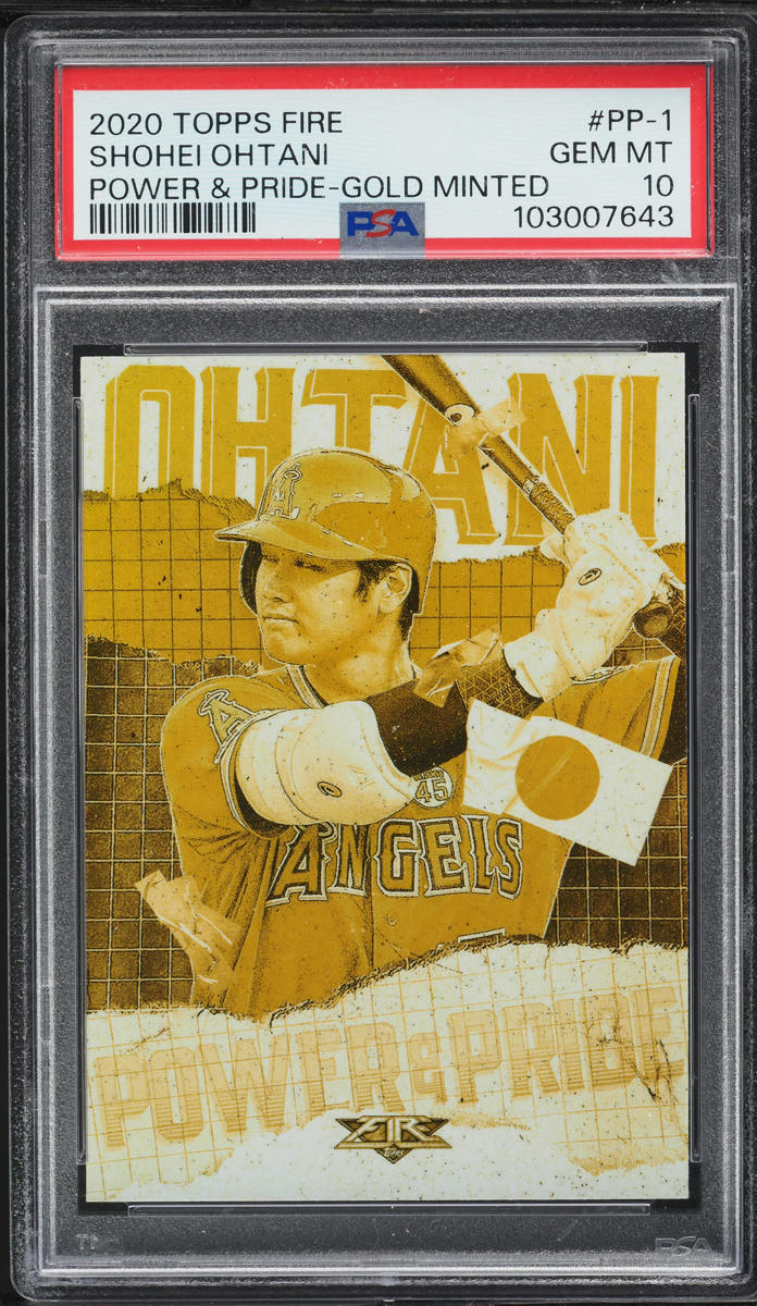 2020 Topps Fire Power And Pride Gold Minted Shohei Ohtani #PP-1 PSA 10 ...