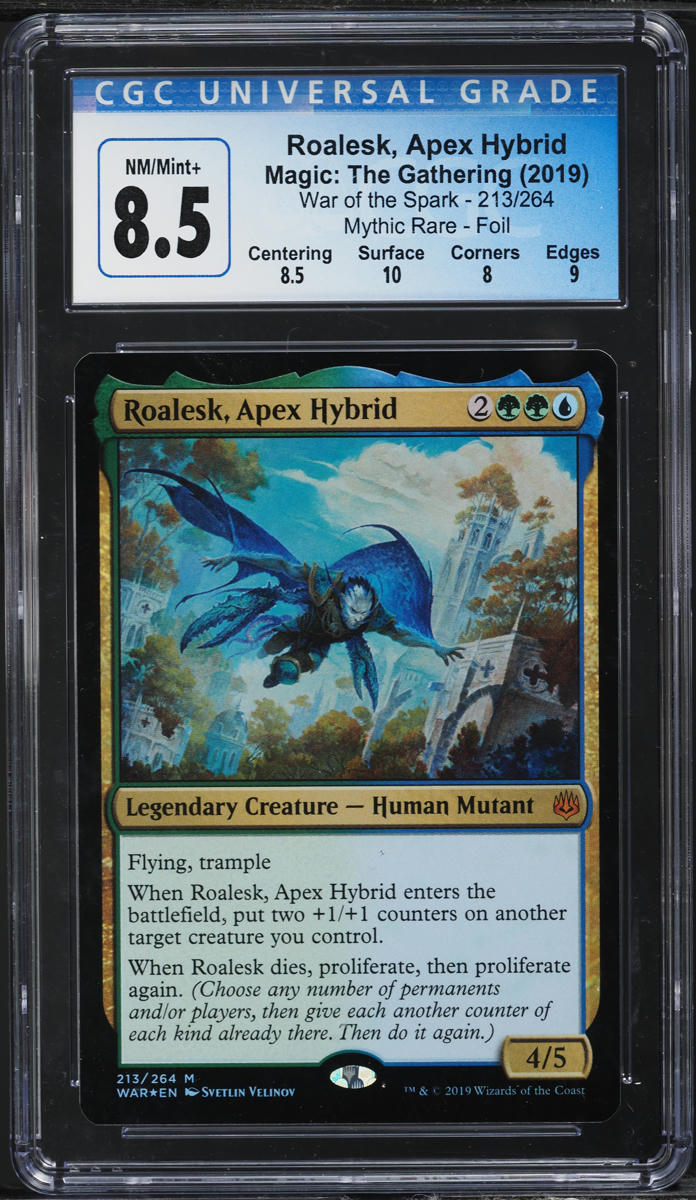 2019 Magic The Gathering MTG War Of The Spark Foil Roalesk, Apex Hybrid CGC 8.5 on Fanatics Collect
