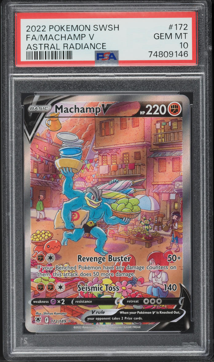 2022 Pokemon SWSH Astral Radiance Alt Art Machamp V #172 PSA 10 GEM ...