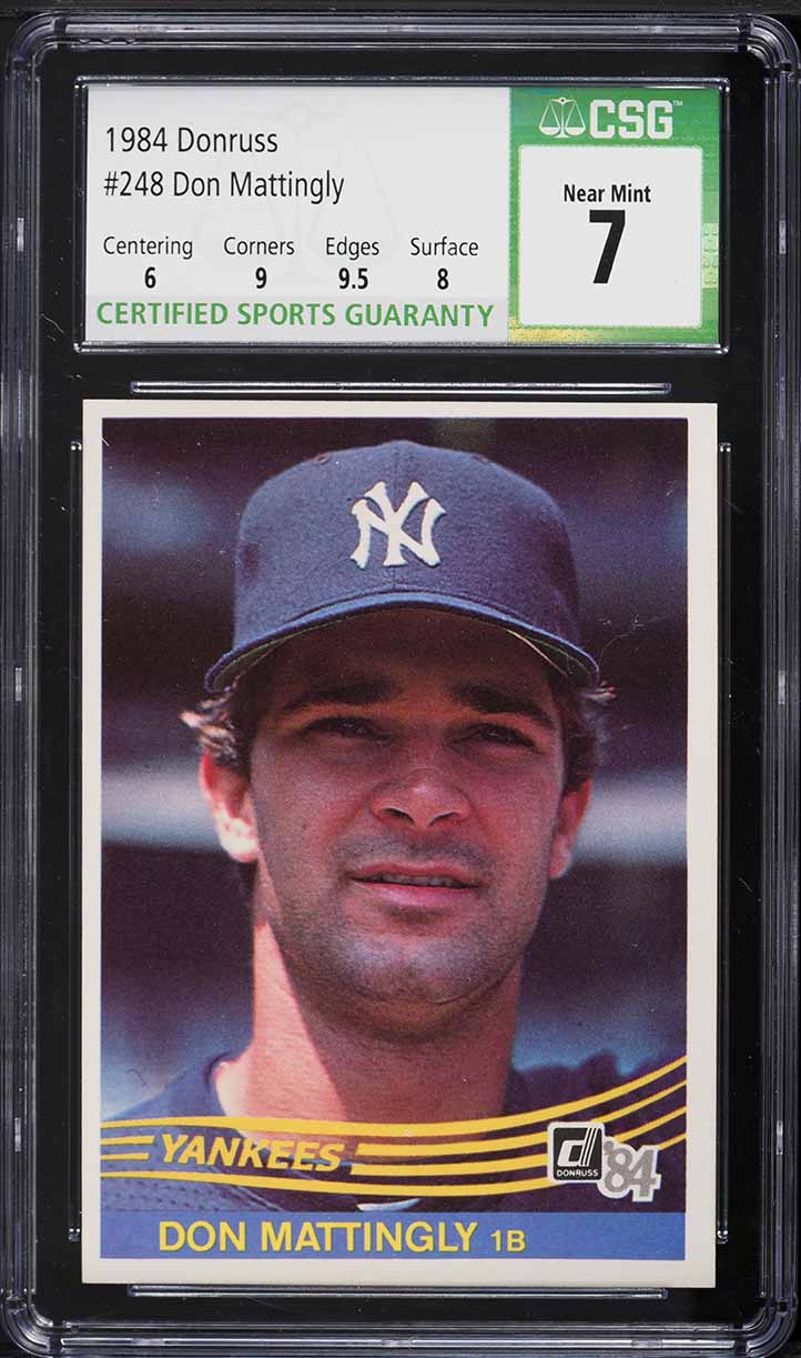 1984 Donruss Don Mattingly ROOKIE #248 CSG 7 NRMT on Fanatics Collect
