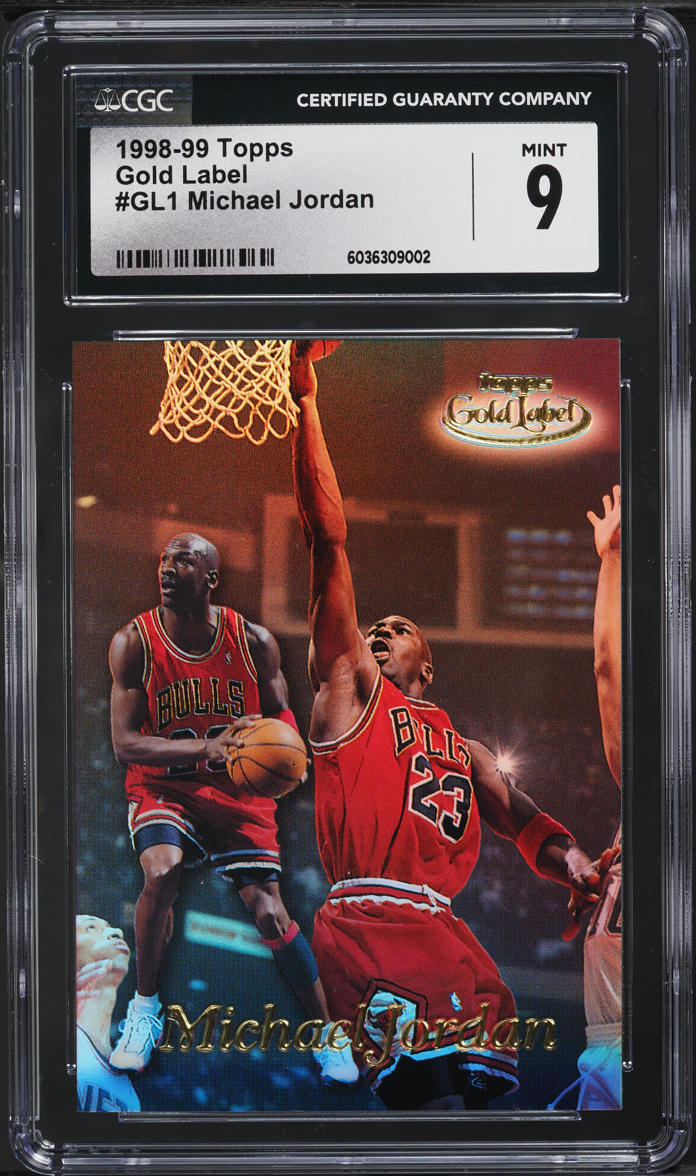 1998 Topps Gold Label Michael Jordan #GL1 CGC 9 MINT on Fanatics Collect