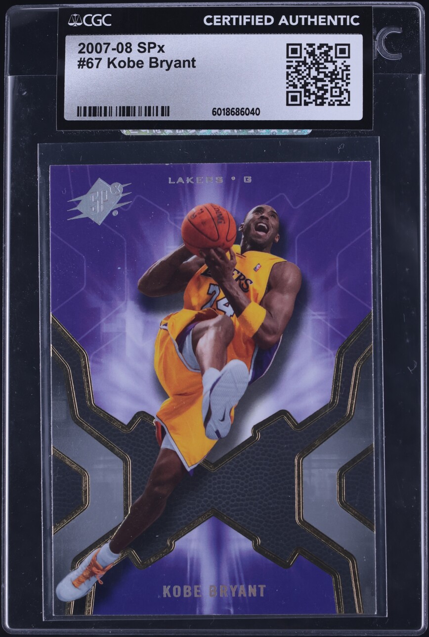 2007 SPx Basketball Kobe Bryant #67 CGC AUTH on Fanatics Collect