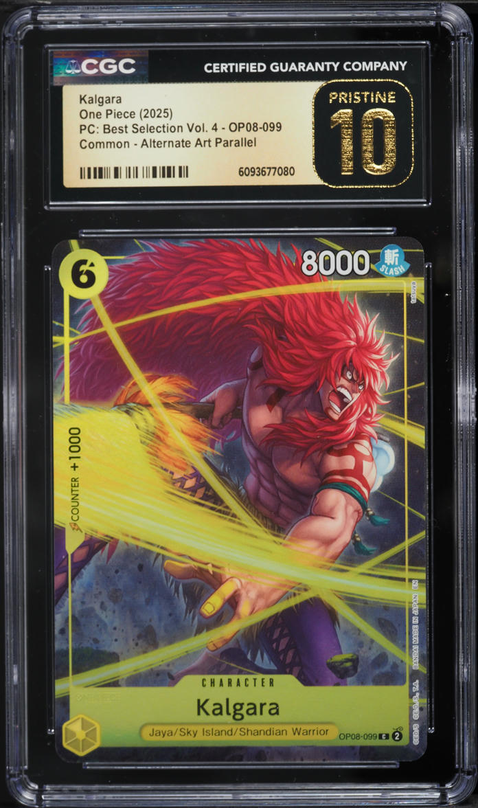2025 One Piece Premium Best Selection Vol. 4 Alt Art Kalgara #OP08-099 CGC 10 PRISTINE on ...