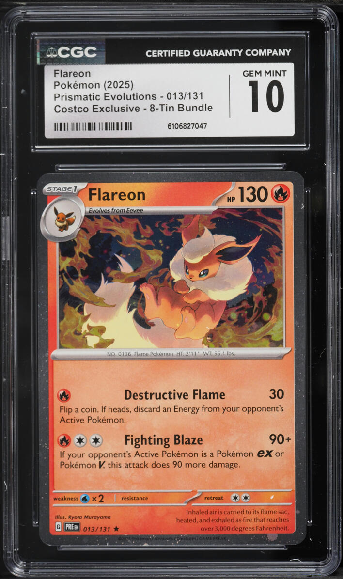 2025 Pokemon SV Prismatic Evolutions Costco Exclusive Bundle Flareon ...
