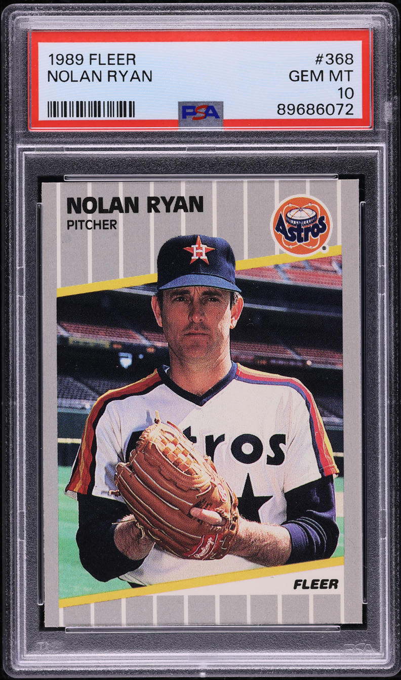 1989 Fleer Nolan Ryan #368 PSA 10 GEM MINT on Fanatics Collect