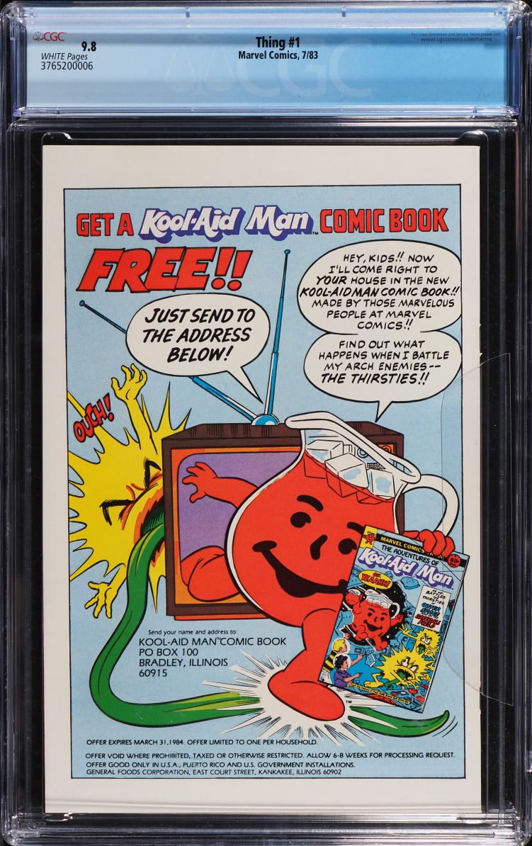 Thing #1 (Marvel, 1983) CGC 9.8 White Pages on Fanatics Collect
