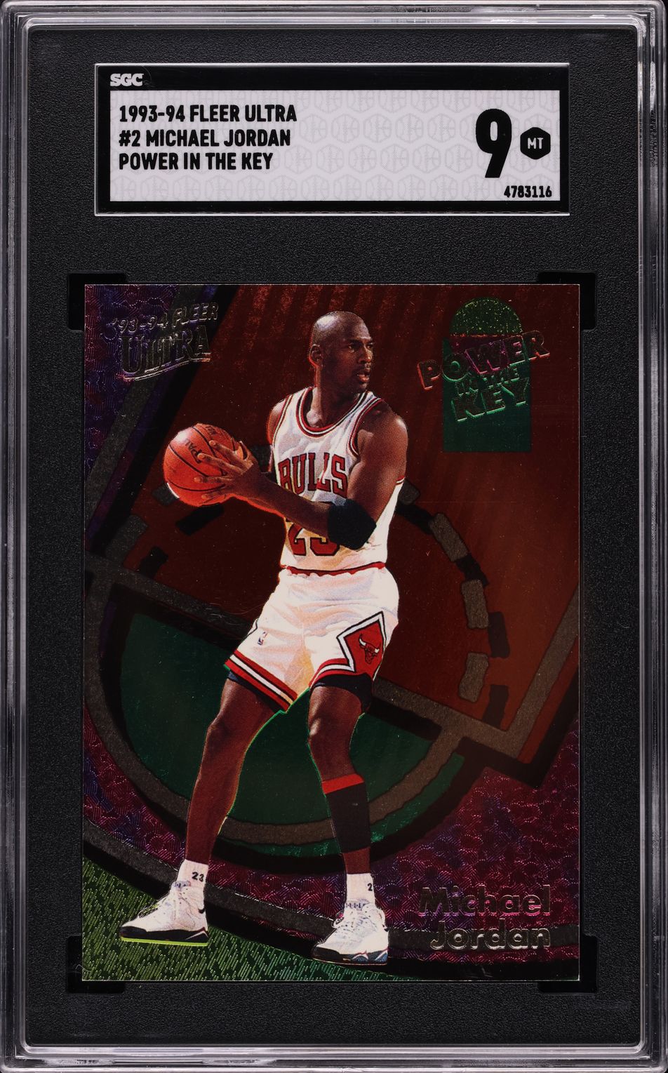1993 Ultra Power In The Key Michael Jordan #2 SGC 9 MINT on Fanatics ...