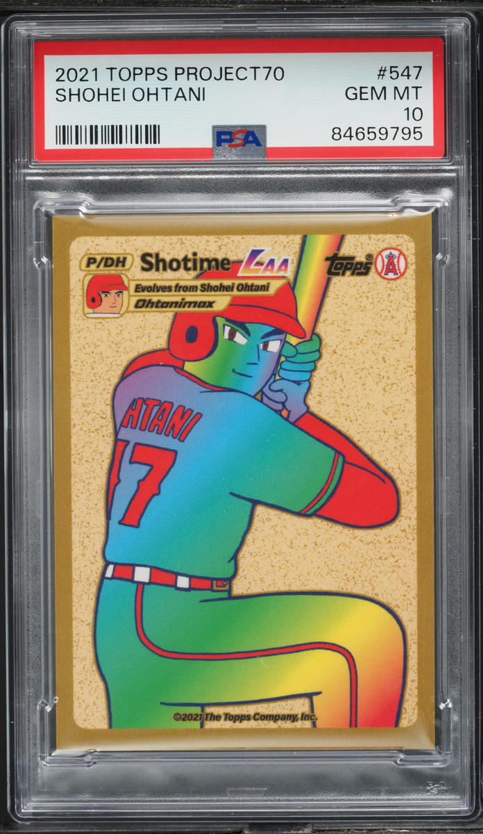 2021 Topps Project 70 By Keith Shore Shohei Ohtani #547 PSA 10 GEM MINT ...