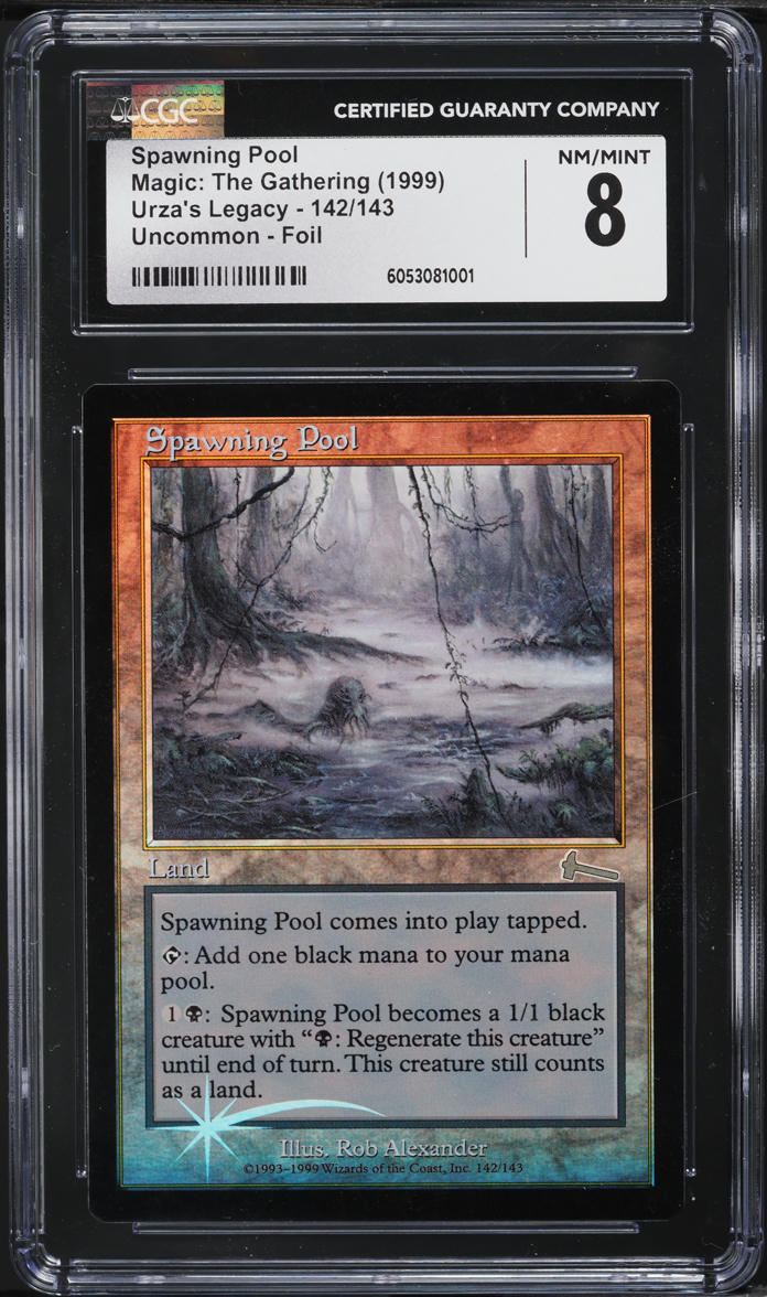 1999 Magic The Gathering MTG Urza's Legacy Foil Spawning Pool #142 CGC 8 NM-MT on Fanatics Collect