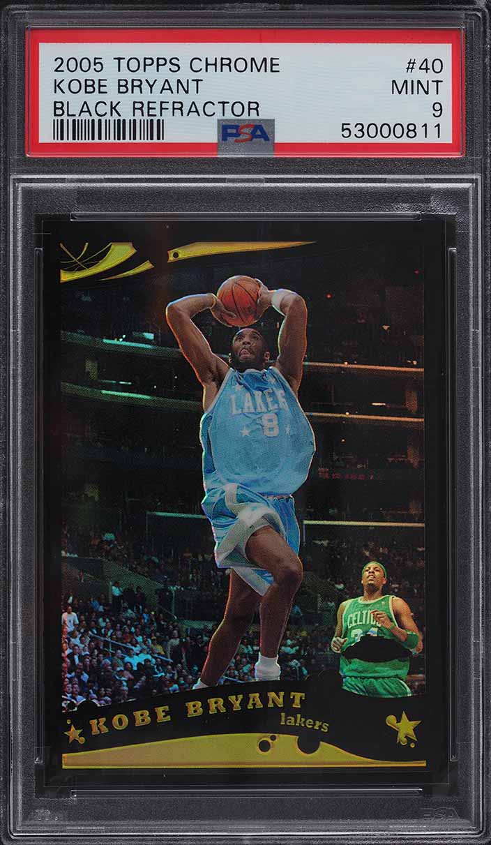 2005 Topps Chrome Black Refractor Kobe Bryant /399 #40 PSA 9 MINT on ...