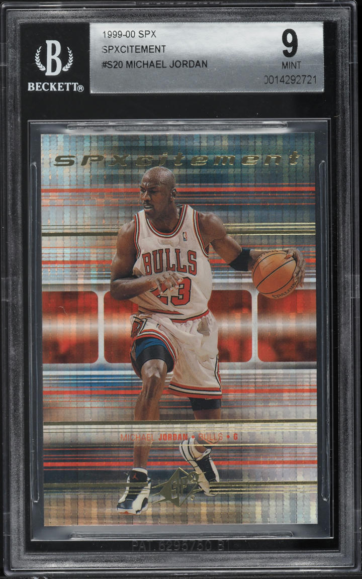 1999 SPx Spxcitement Michael Jordan #S20 BGS 9 MINT on Fanatics Collect