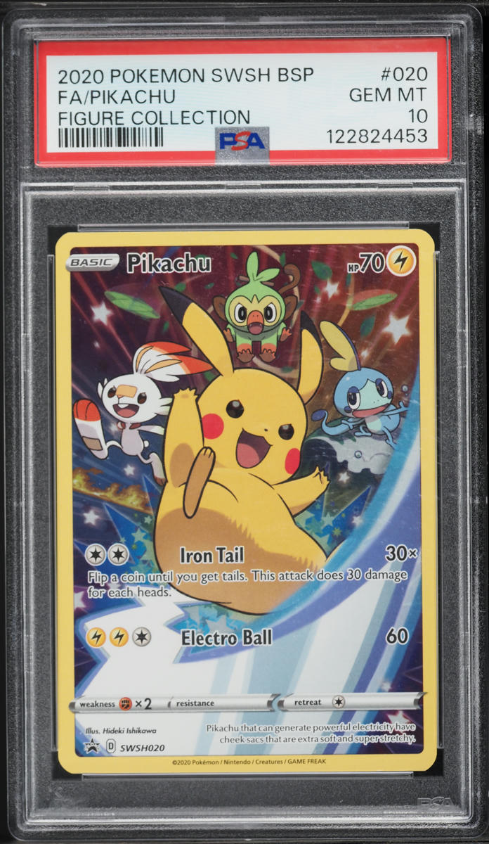 2020 Pokemon Sword & Shield Promo Figure Collection Full Art Pikachu ...