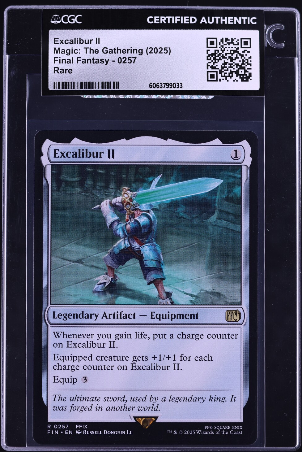 2025 Magic The Gathering MTG Final Fantasy Excalibur II #0257 CGC AUTH ...