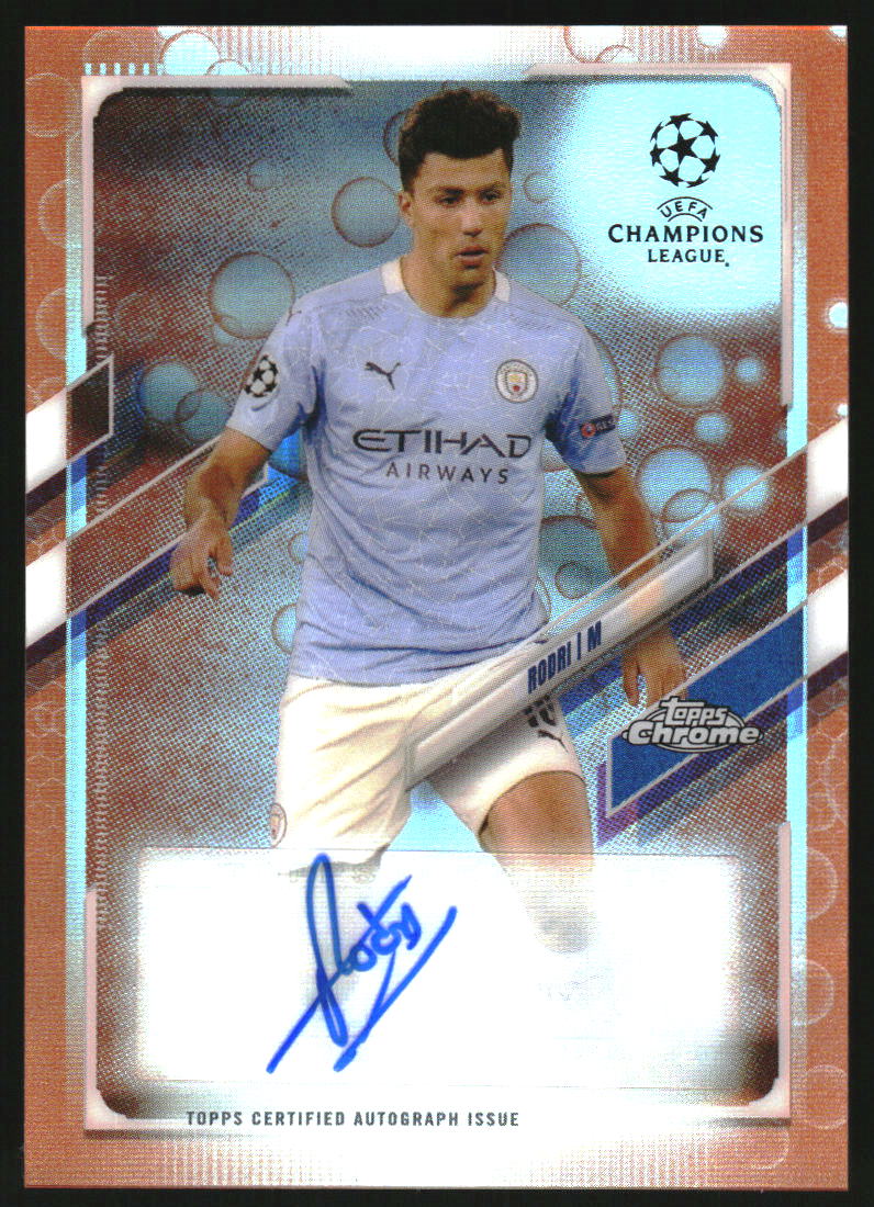 2020-21 Topps Chrome Autographs Orange Bubbles Refractors #CARD Rodri ...