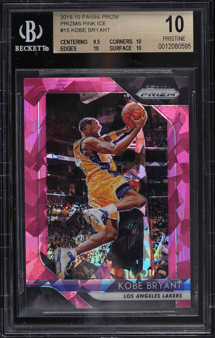 2018 Panini Prizm Pink Ice Kobe Bryant #15 BGS 10 PRISTINE on Fanatics ...