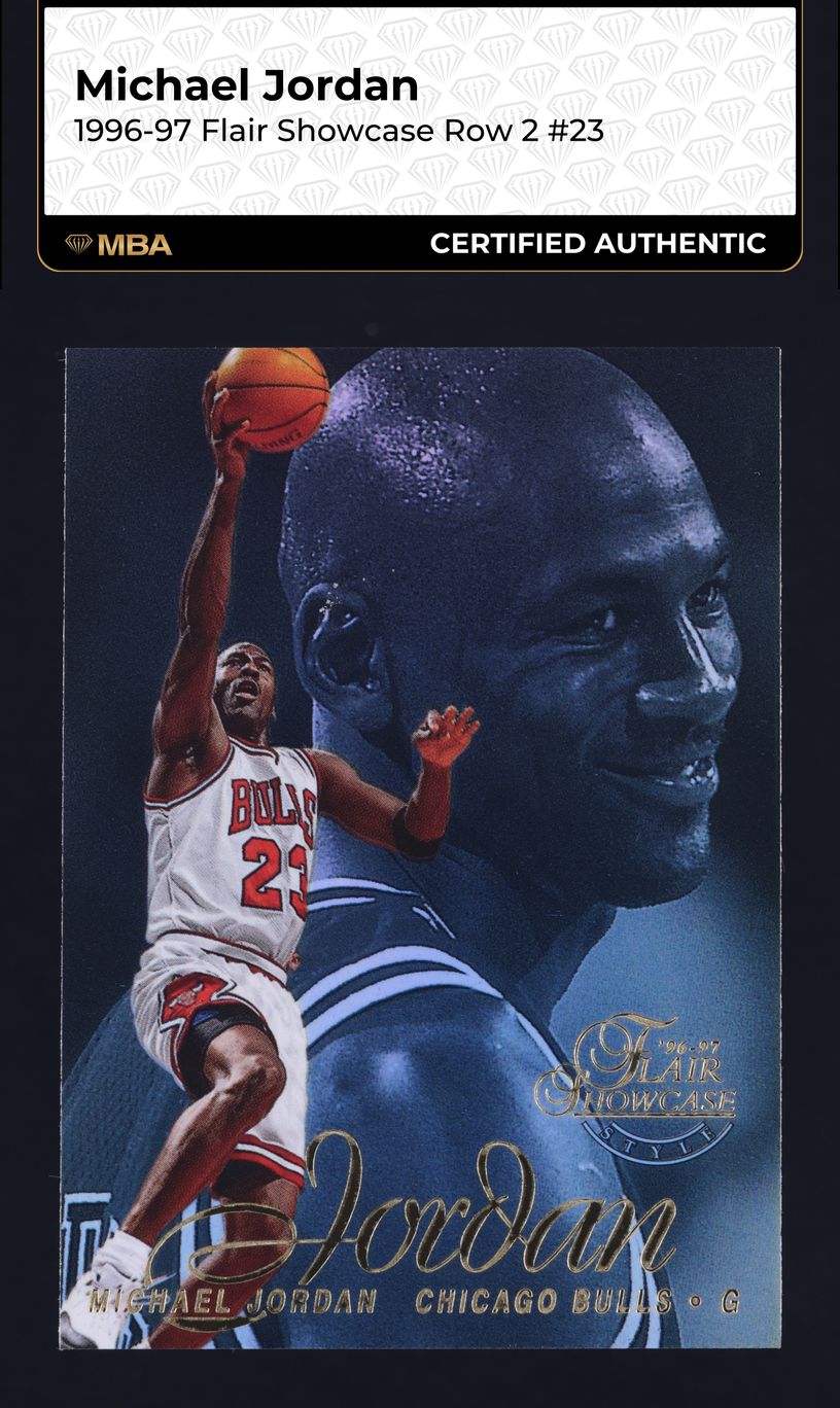 1996 Flair Showcase Row 2 Michael Jordan #23 MBA AUTH on Fanatics Collect