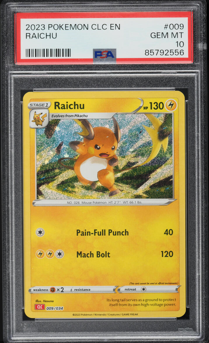 2023 Pokemon TCG Classic Collection Raichu #9 PSA 10 GEM MINT on Fanatics Collect