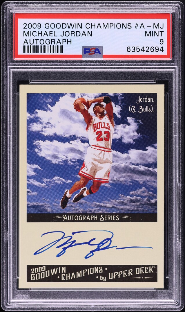 2009 Goodwin Champions Michael Jordan AUTO #A-MJ PSA 9 MINT on Fanatics ...