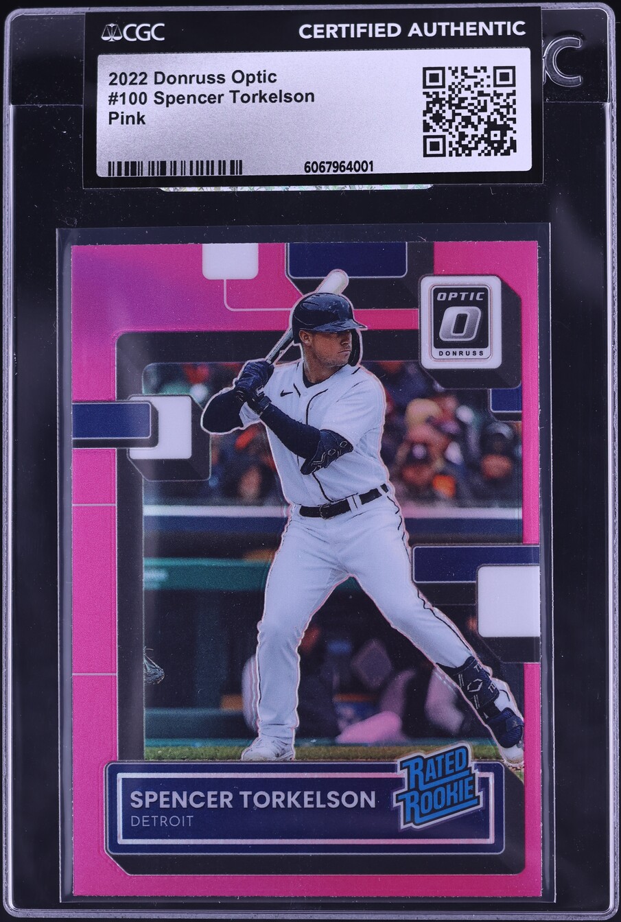 2022 Donruss Optic Pink Spencer Torkelson ROOKIE #100 CGC AUTH on ...