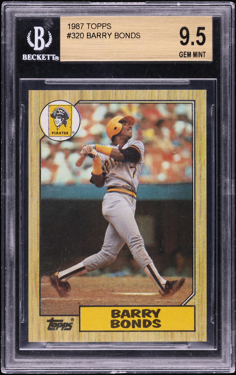 1987 Topps Barry Bonds ROOKIE #320 BGS 9.5 GEM MINT on Fanatics Collect