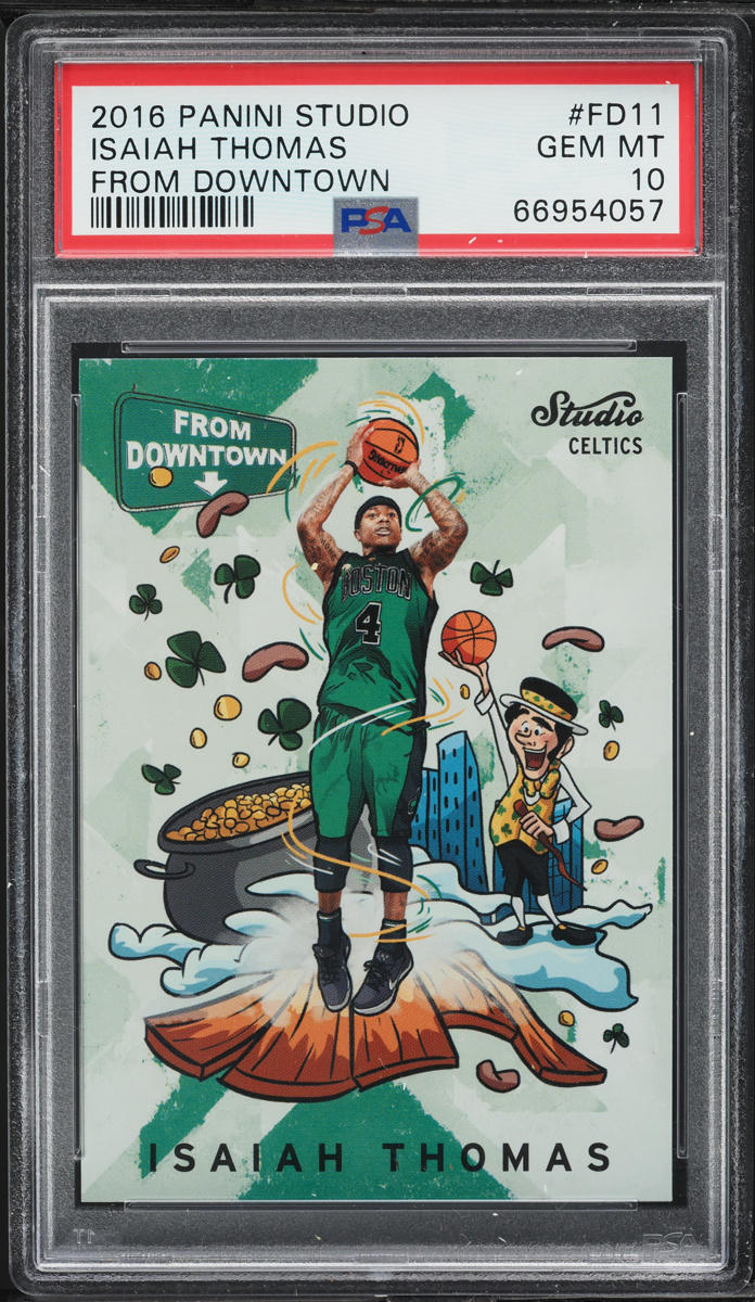 2016 Panini Studio From Downtown Isaiah Thomas #FD11 PSA 10 GEM MINT on ...