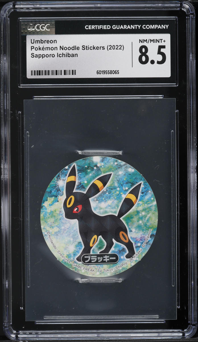 2022 Pokemon Japanese Noodle Stickers Sapporo Ichiban Umbreon CGC 8.5 ...