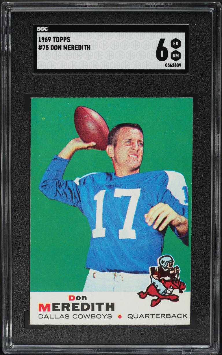 1969 Topps Football Don Meredith #75 SGC 6 EXMT | Phygitals