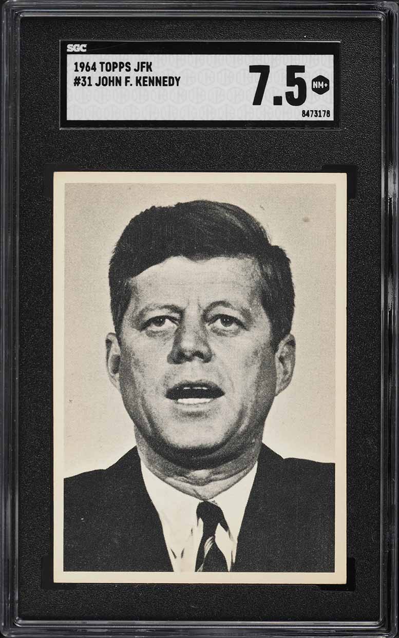 1964 Topps JFK John F. Kennedy #31 SGC 7.5 NRMT+ on Fanatics Collect
