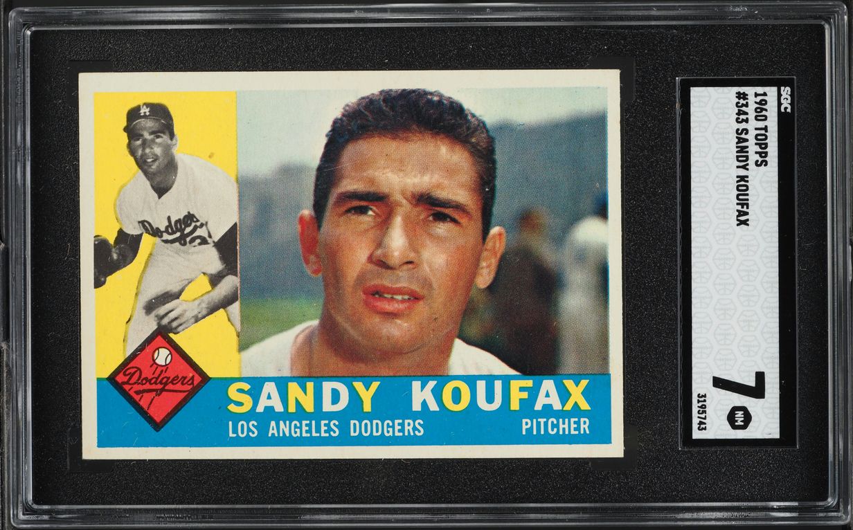 1960 Topps Sandy Koufax #343 SGC 7 NRMT on Fanatics Collect