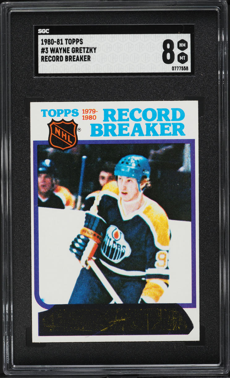 1980 Topps Hockey Wayne Gretzky RECORD BREAKER #3 SGC 8 NM-MT on Fanatics Collect