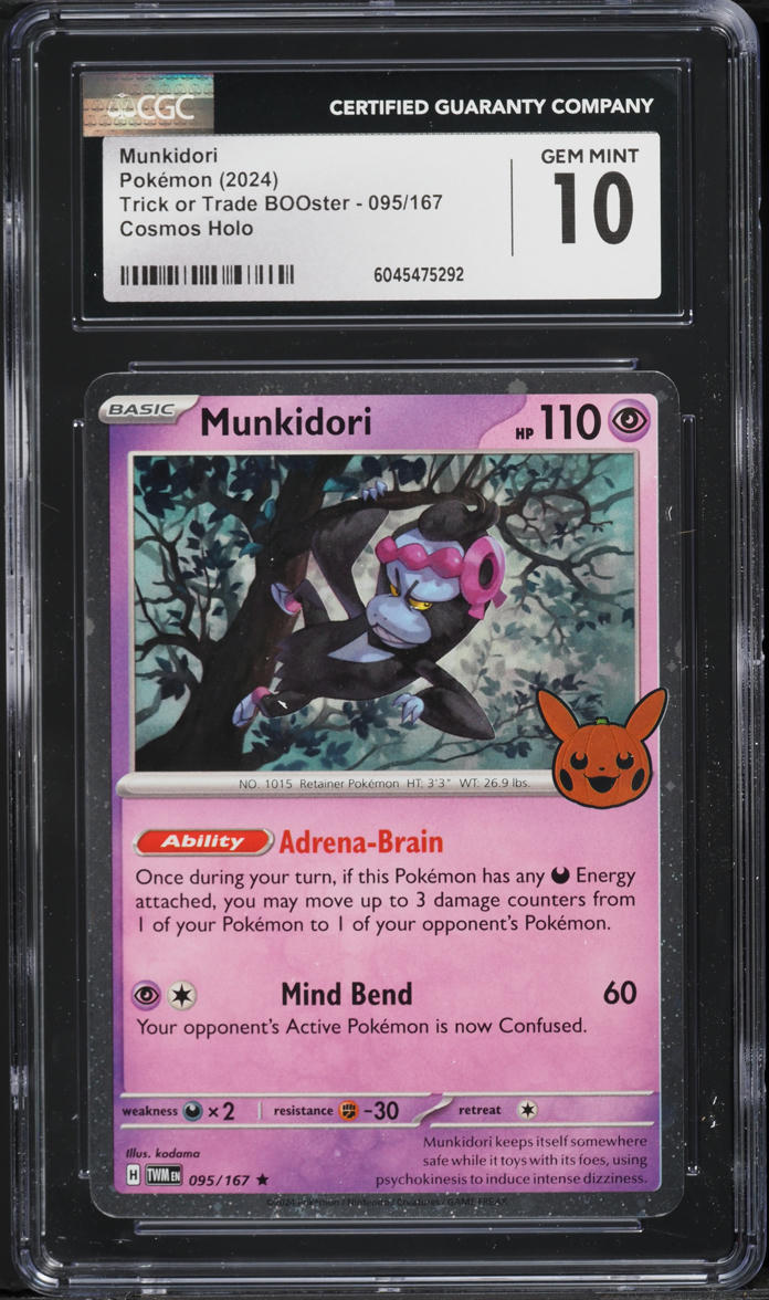 2024 Pokemon SV Twilight Masquerade Trick Or Trade Holo Munkidori #95 ...