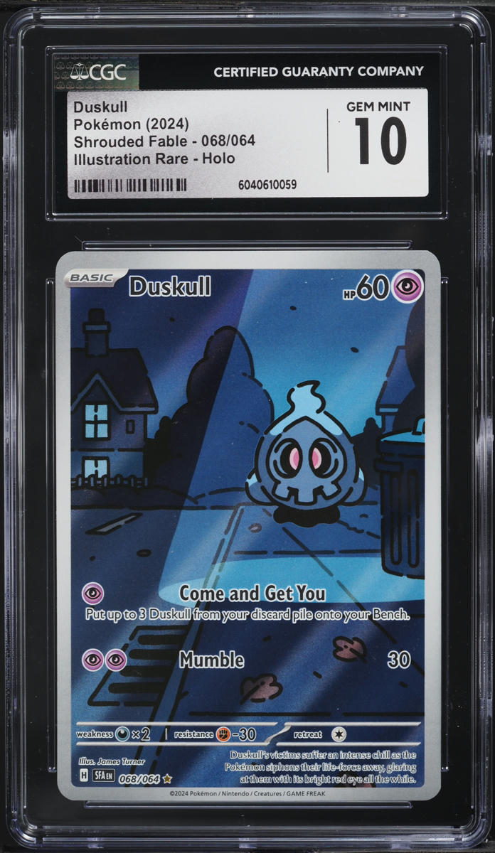2024 Pokemon SV Shrouded Fable Illustration Rare Duskull #68 CGC 10 GEM ...